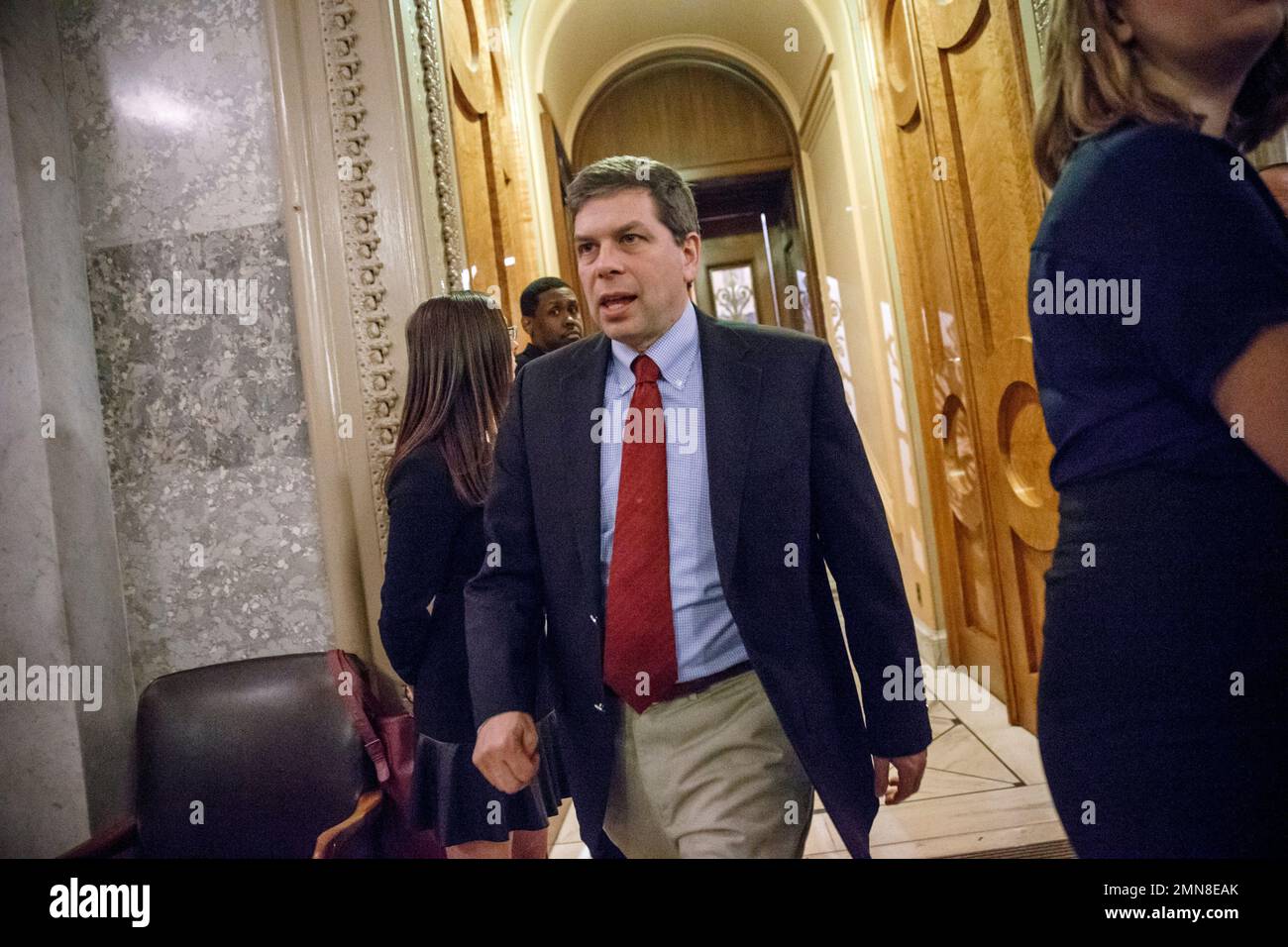 FILE - In this Nov. 12, 2014 file photo Sen. Mark Begich, D-Alaska ...
