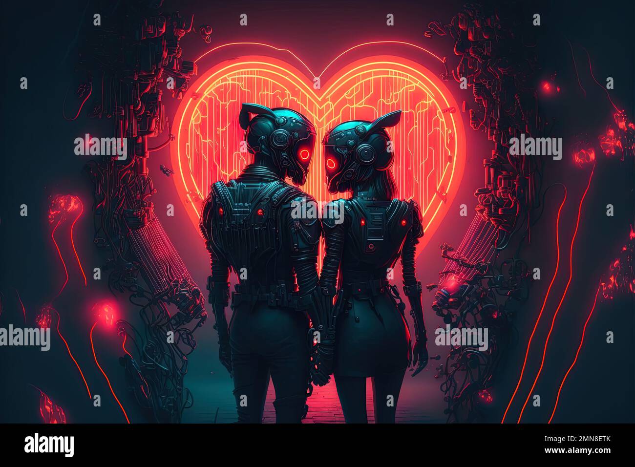 Cyberpunk decoration hi-res stock photography and images - Alamy