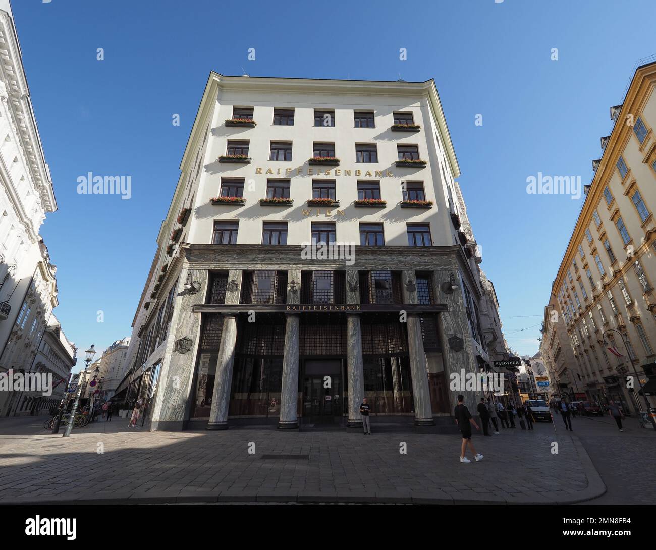 VIENNA, AUSTRIA - CIRCA SEPTEMBER 2022: Looshaus building designed by ...
