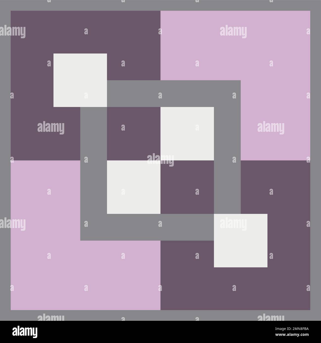 square plaid geometric patterns. For textile printing, for silk scarf ...