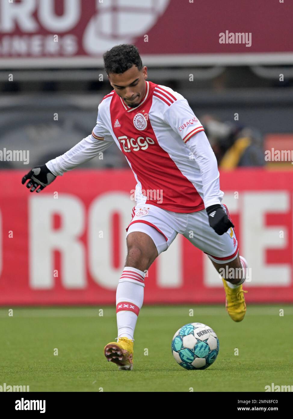 ROTTERDAM - Owen Wijndal of Ajax during the Dutch premier league match ...