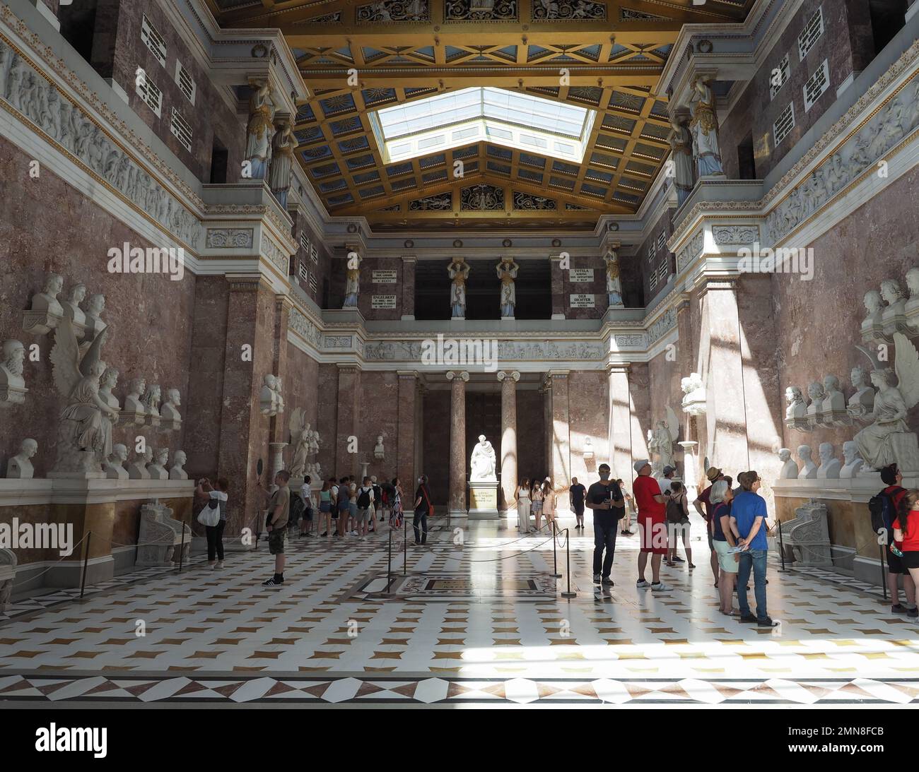 DONAUSTAUF, GERMANY - CIRCA JUNE 2022: Interior of Walhalla hall of ...