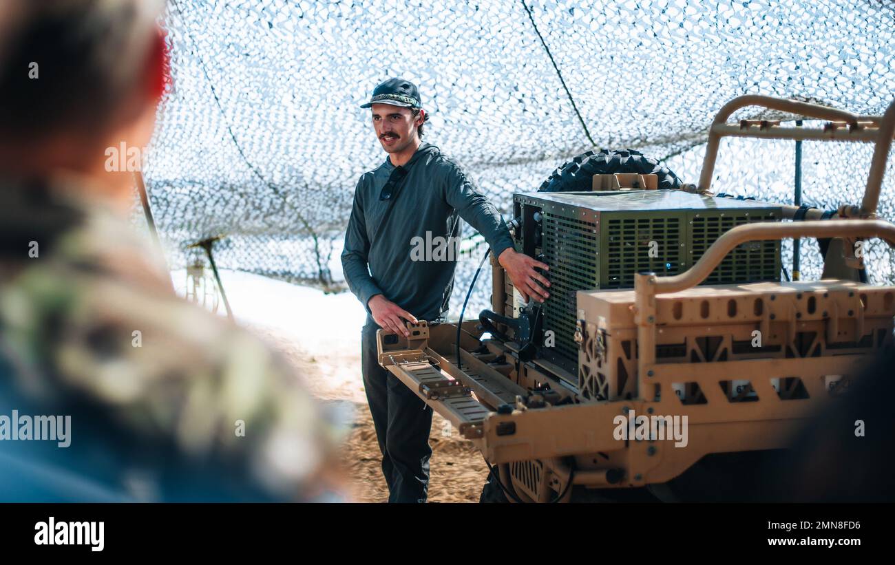 A representative of U.S. Indo-Pacific Command Logistics Science and ...
