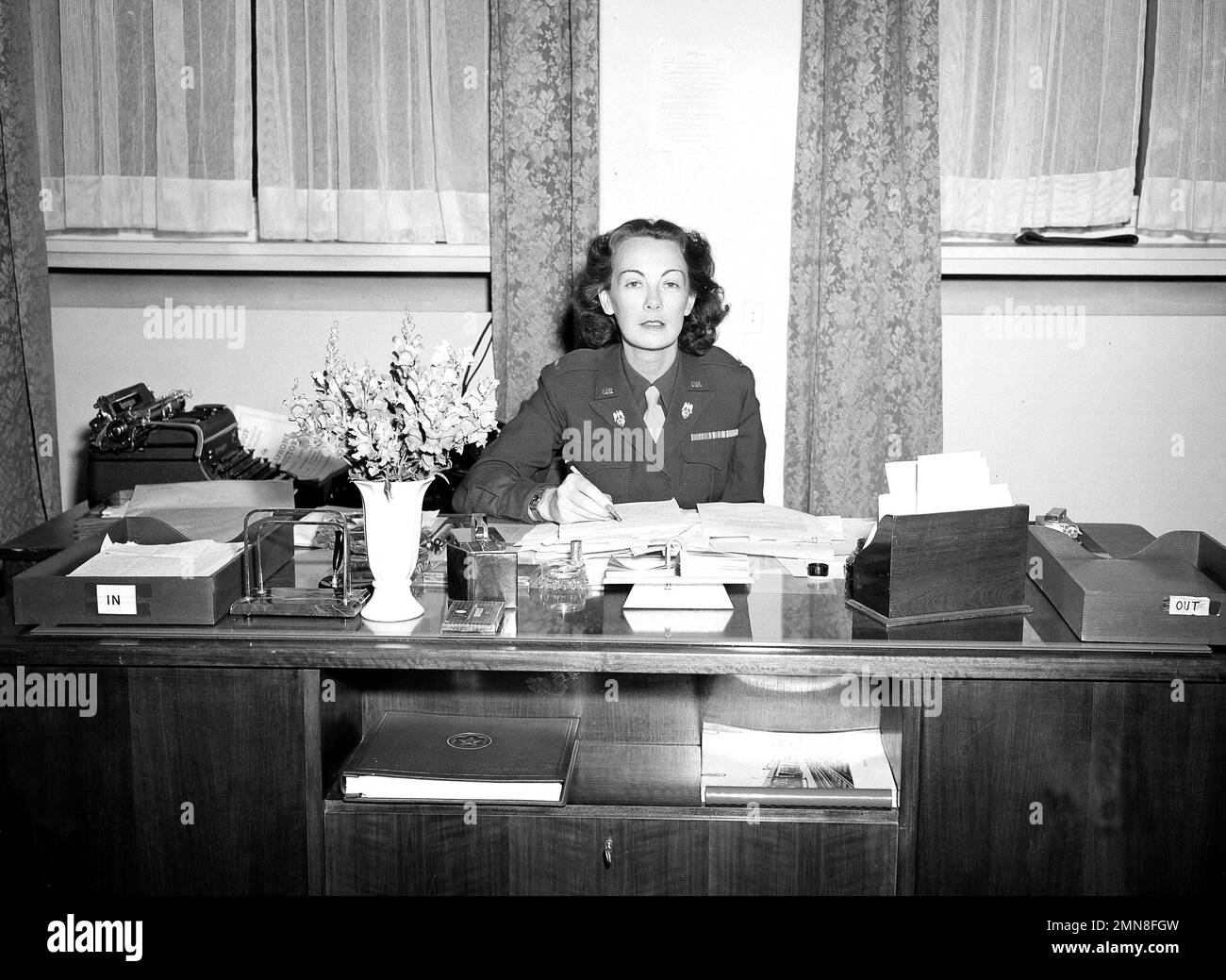 Kay Summersby, pictured in 1945, a British captain assigned to drive ...