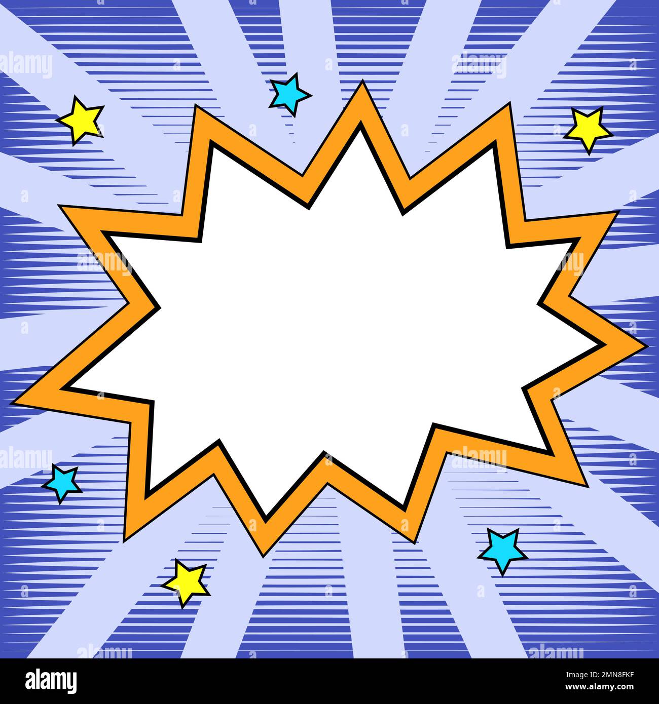 Comics Design Frames. Photo Frame Set With Explosion Bubbles For Add ...