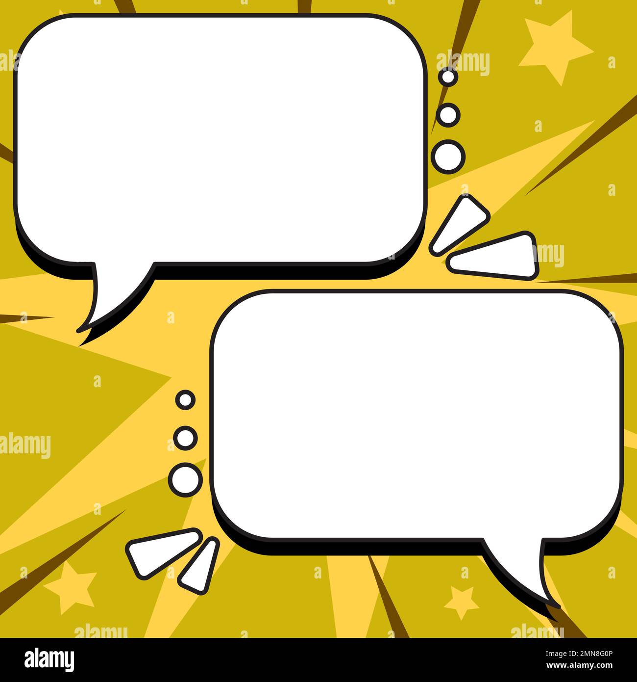 Comics Design Frames. Photo Frame Set With Explosion Bubbles For Add ...