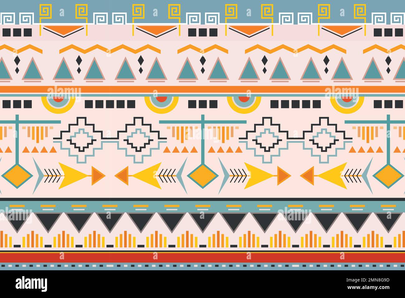 Native American seamless pattern, background vector Stock Vector Image ...