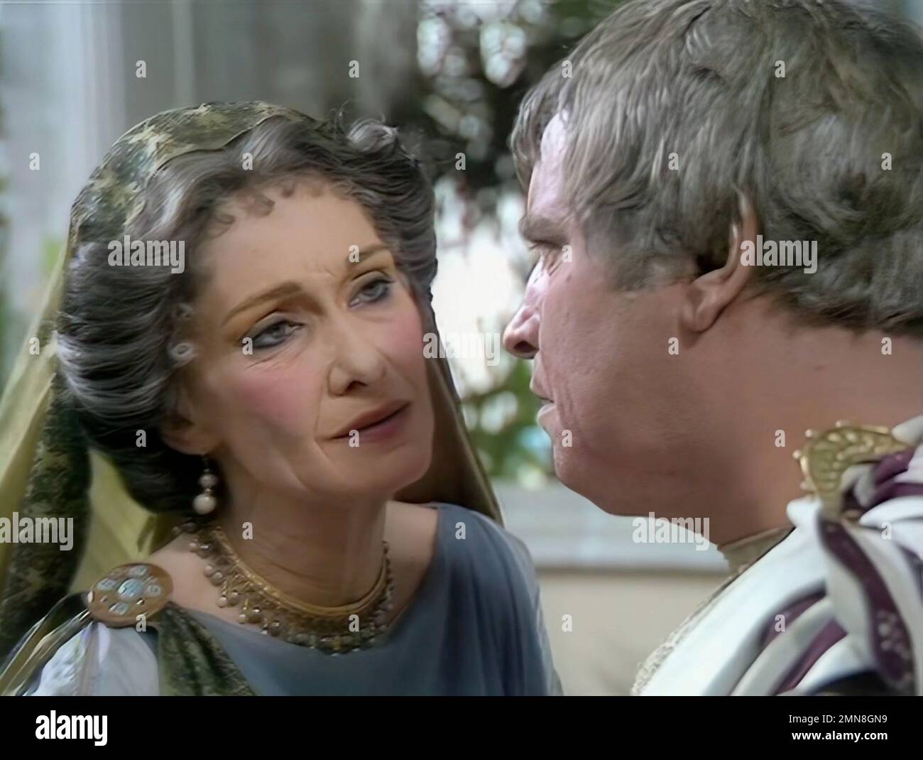 London.UK. Brian Blessed (as Augustus) and Sian Phillips (as Livia) in ...