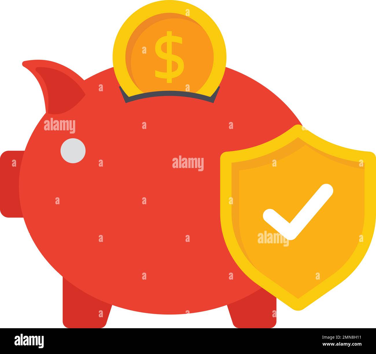 Personal Saving coverage stock illustration, Save Money Insurance ...