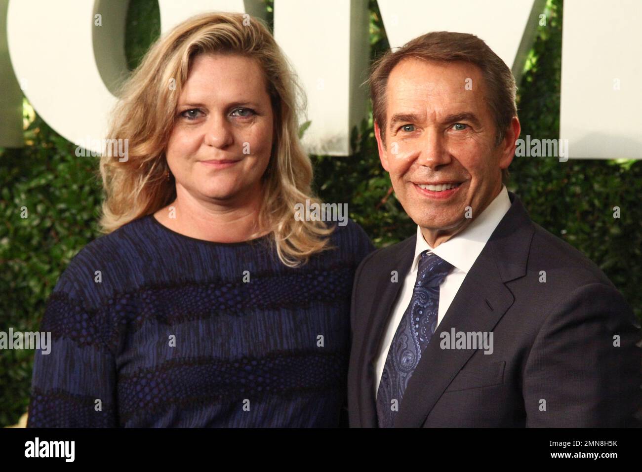 Justine Wheeler Koons, left, and Jeff Koons, right, attend the Museum ...