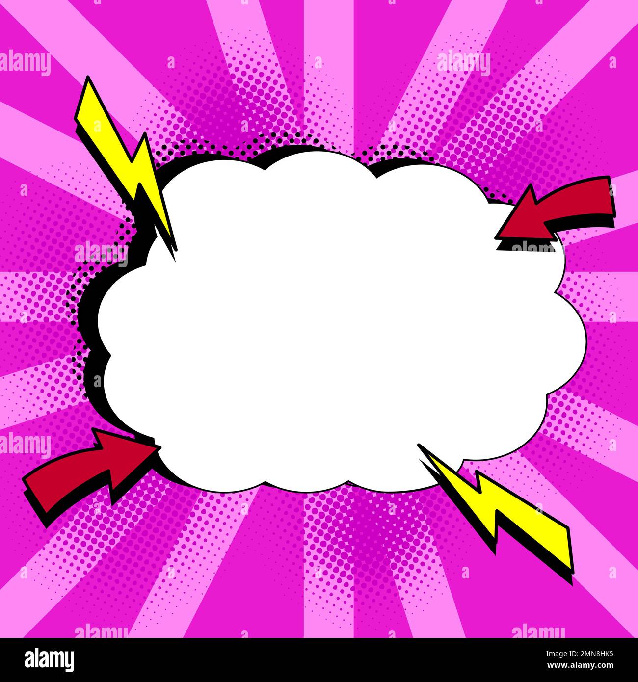 Comics Design Frames. Photo Frame Set With Explosion Bubbles For Add ...