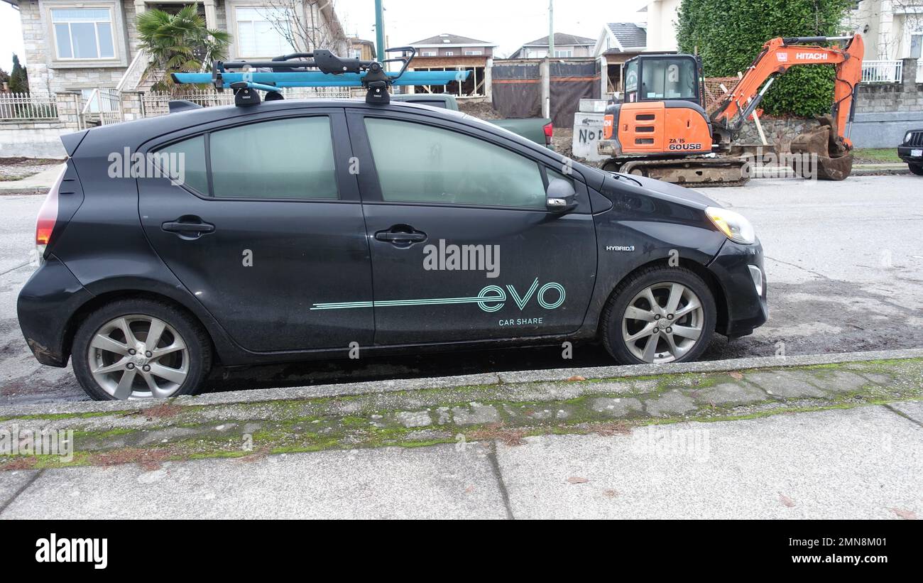 Evo Car Share in Vancouver, BC Canada Stock Photo - Alamy