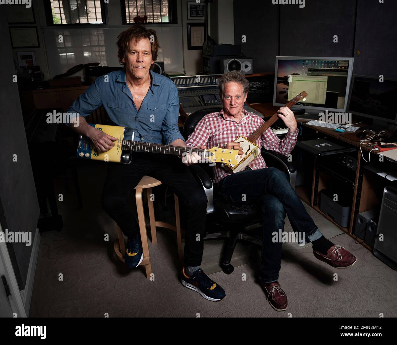 In this May 28, 2018 photo, brothers Kevin Bacon, left, and Michael ...