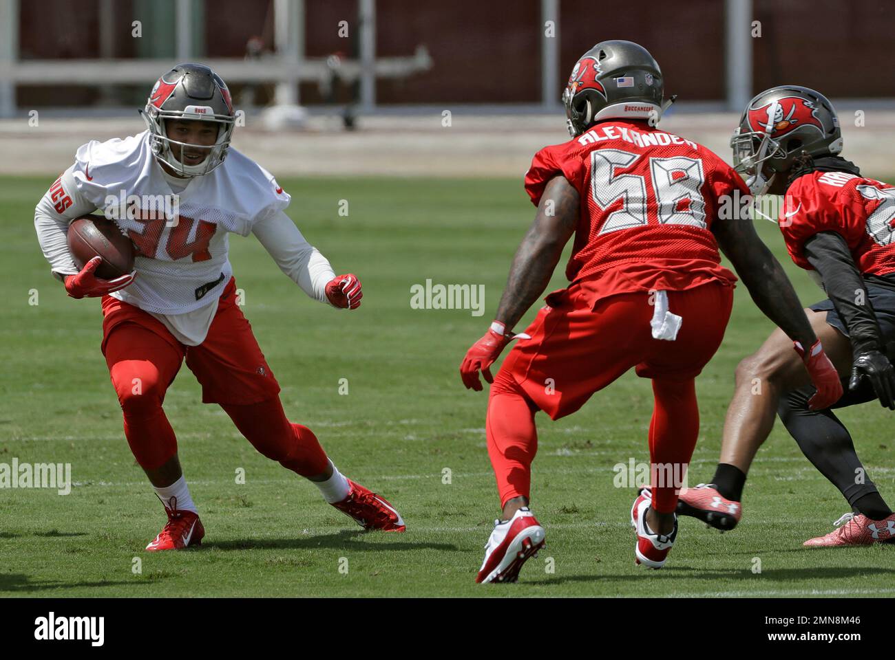Tampa Bay Buccaneers running back Charles Sims III (34) cuts around ...