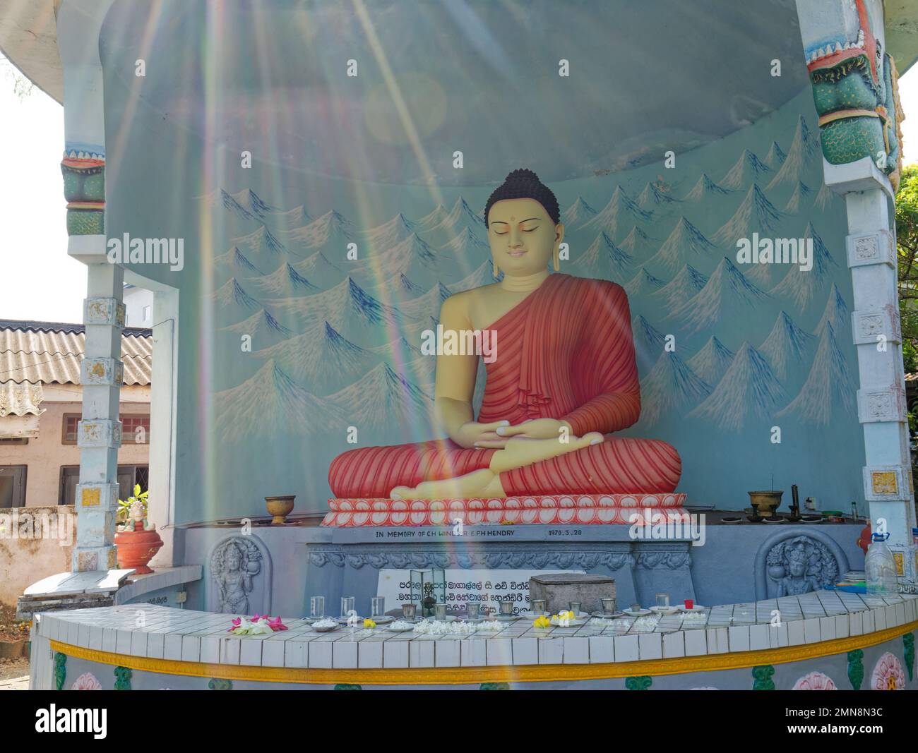 Complete Color Sitting Buddha Statue in Galle Sri Lanka on 20th ...