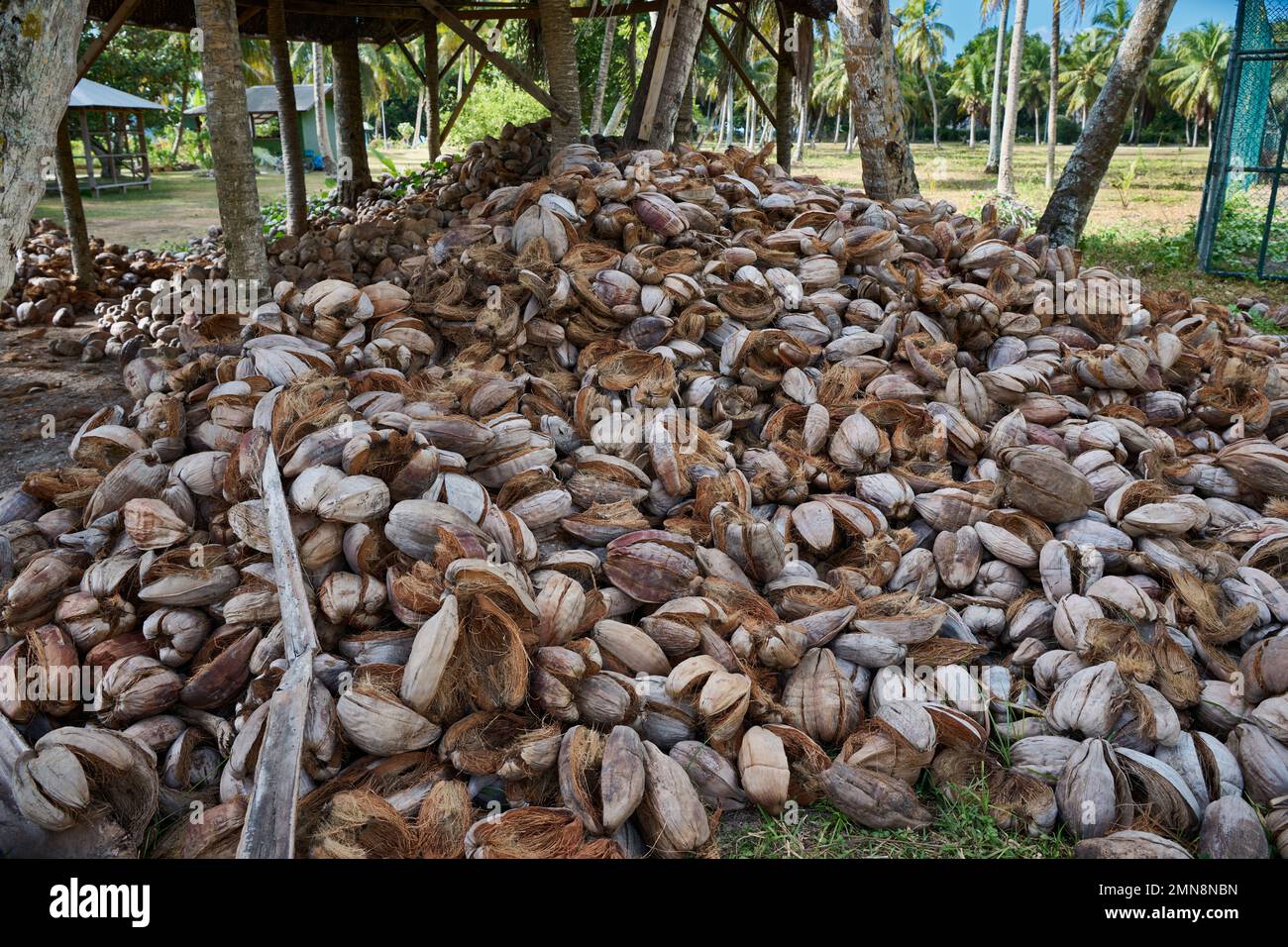traditional coprah factory on L'Union Estate, La Digue, Seychelles ...