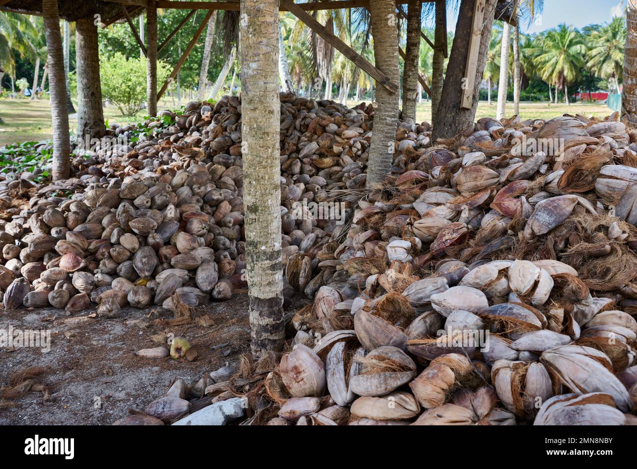 traditional coprah factory on L'Union Estate, La Digue, Seychelles ...