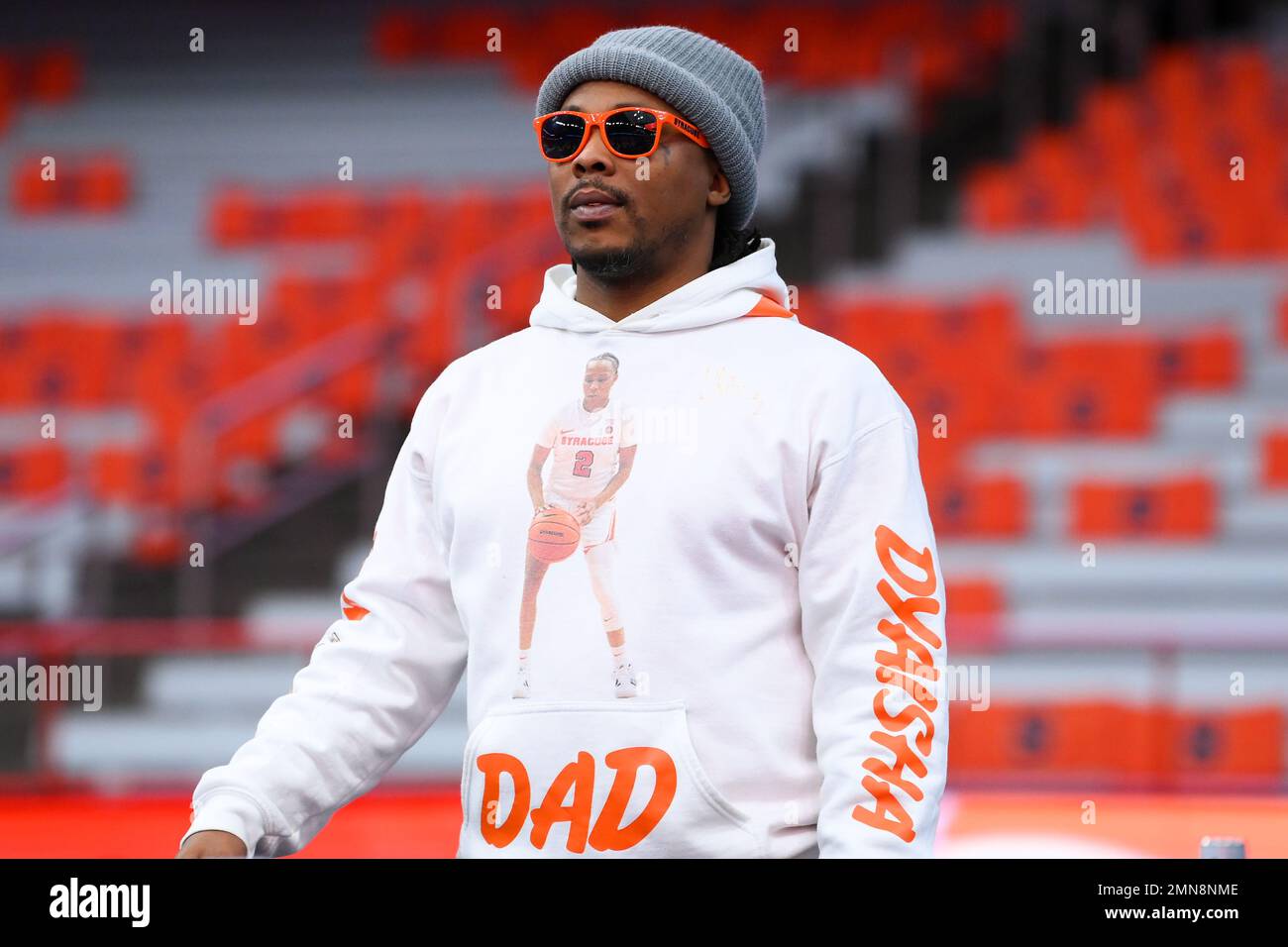 January 29, 2023: Terrance Pradia, father of Syracuse Orange guard ...