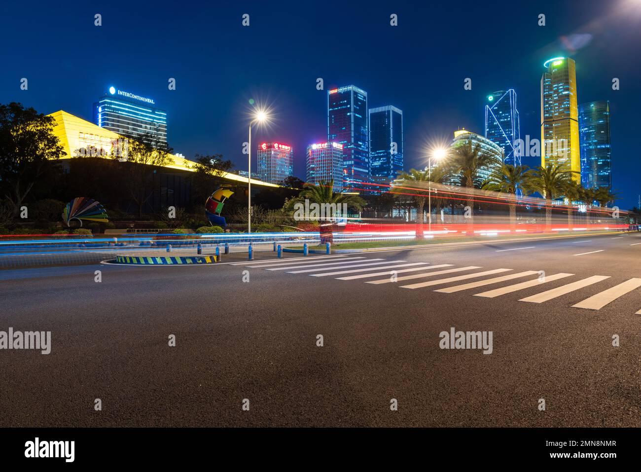 Xiamen city night scene Stock Photo - Alamy
