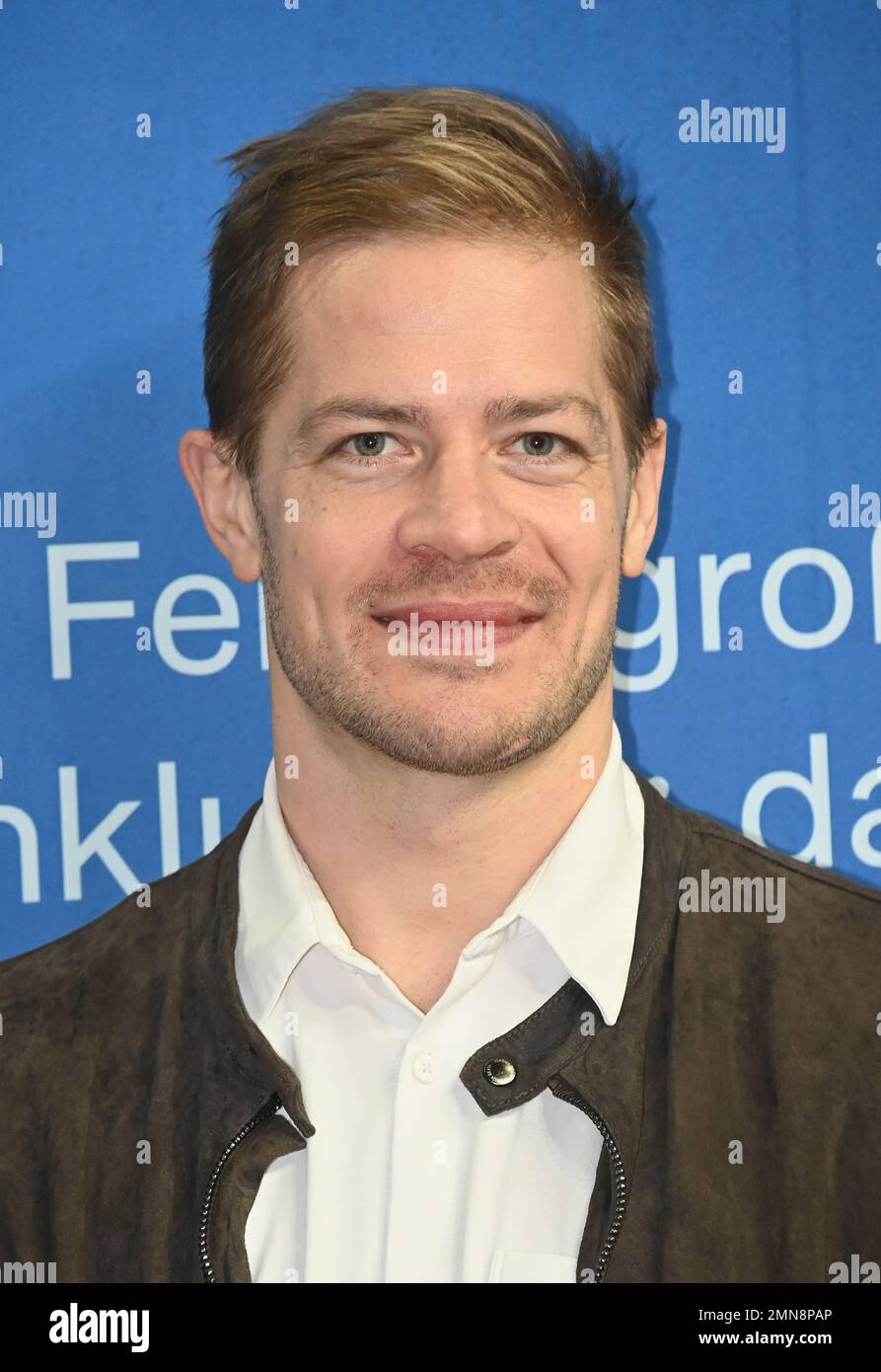 Cologne, Germany. 30th Jan, 2023. Ice hockey player Moritz Müller poses ...