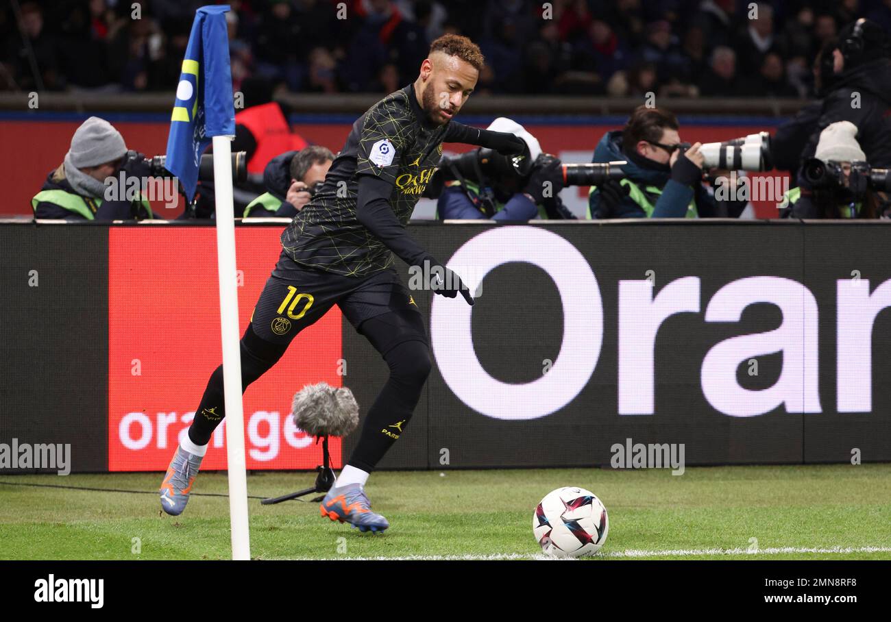 Neymar Jr of PSG during the French championship Ligue 1 football match ...
