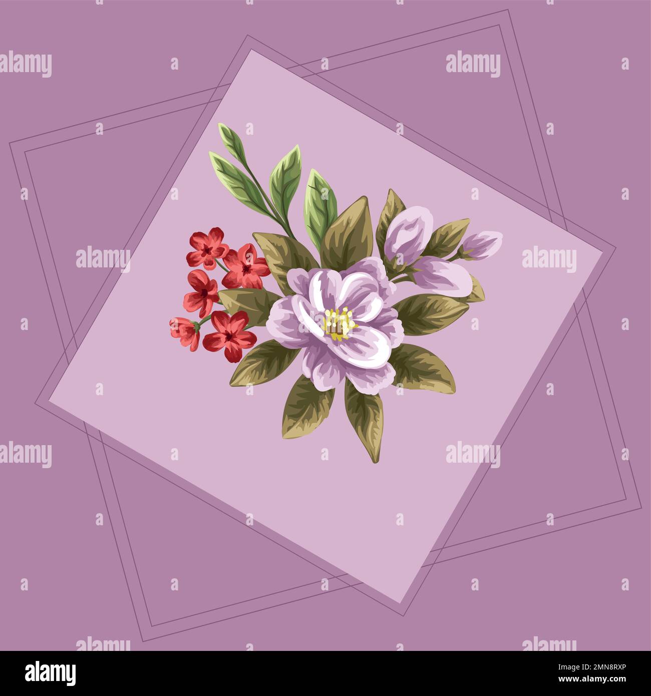 Square floral pattern for the silk scarf, Textile print, Vector ...