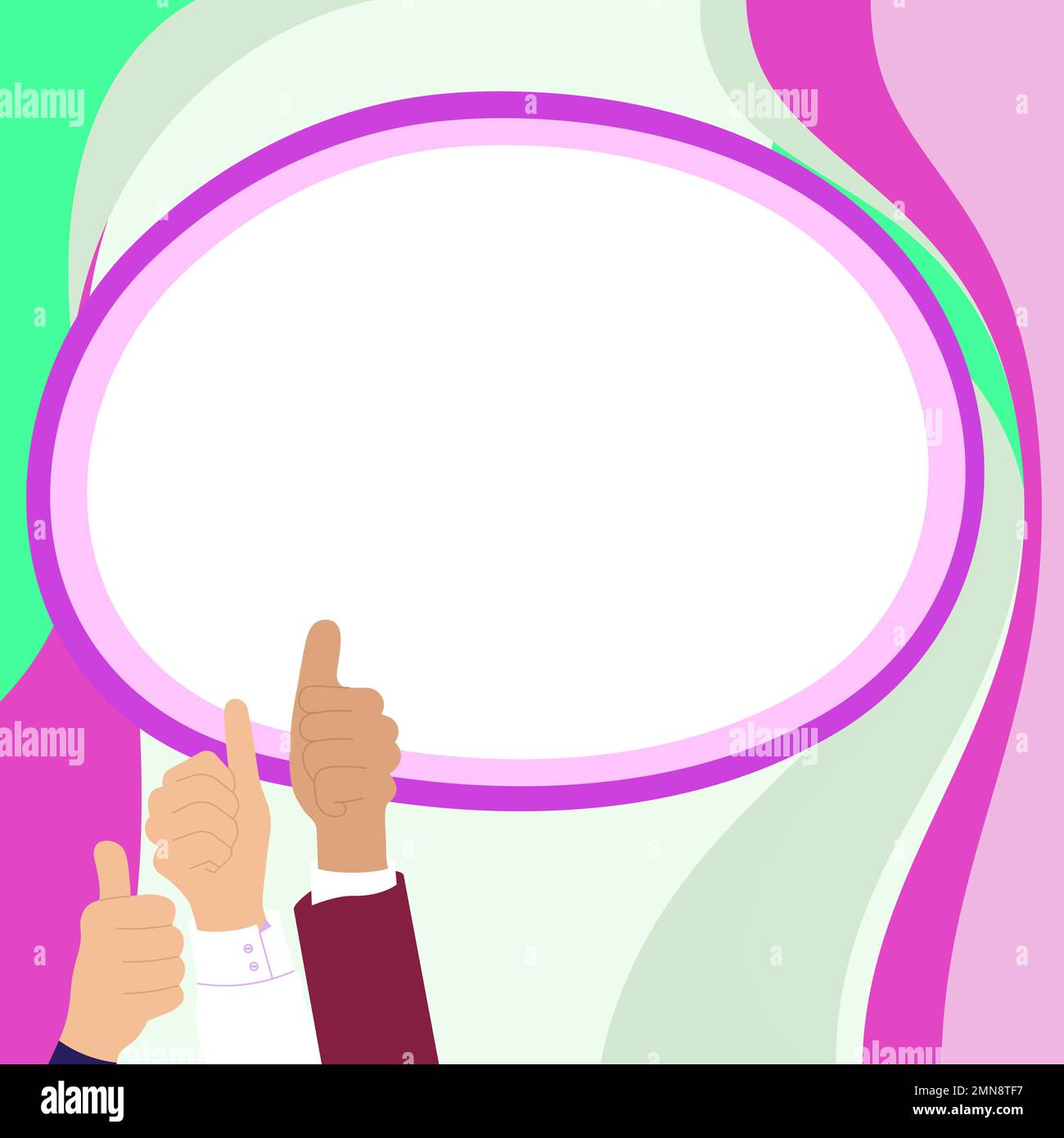 Big finger raised up pointing to whiteboard with important information ...