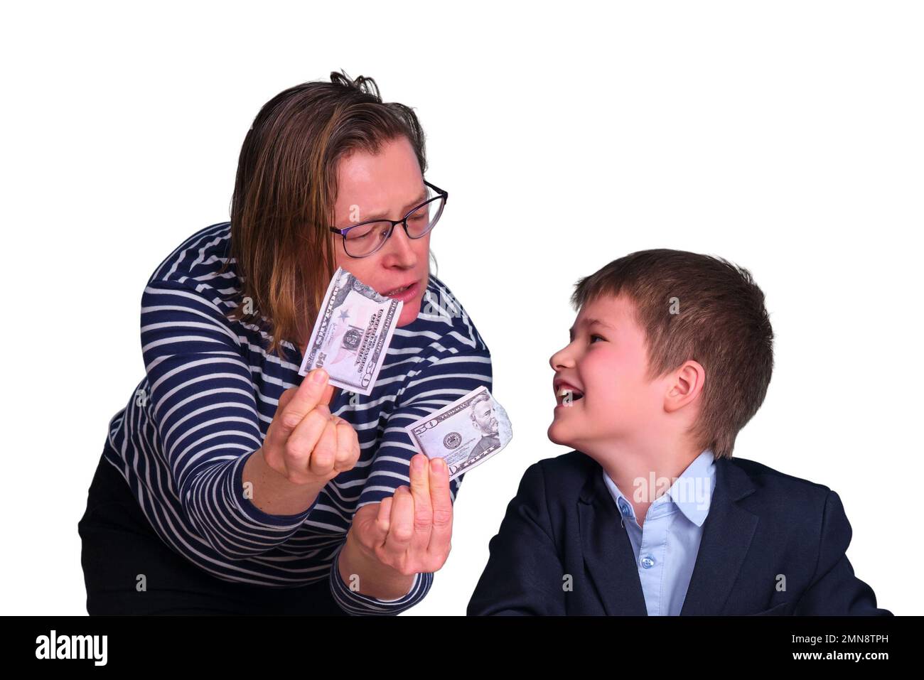 Naughty child and spending money in dollars on children education ...