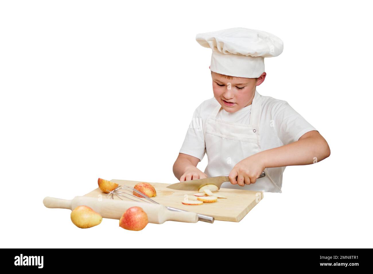 Child cutting cake Cut Out Stock Images & Pictures - Alamy