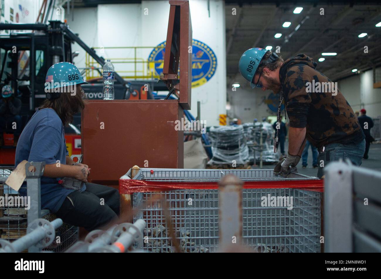 220930-N-BP862-1008 NORFOLK, Va. (Sept. 30, 2022) Saber Jones, left ...