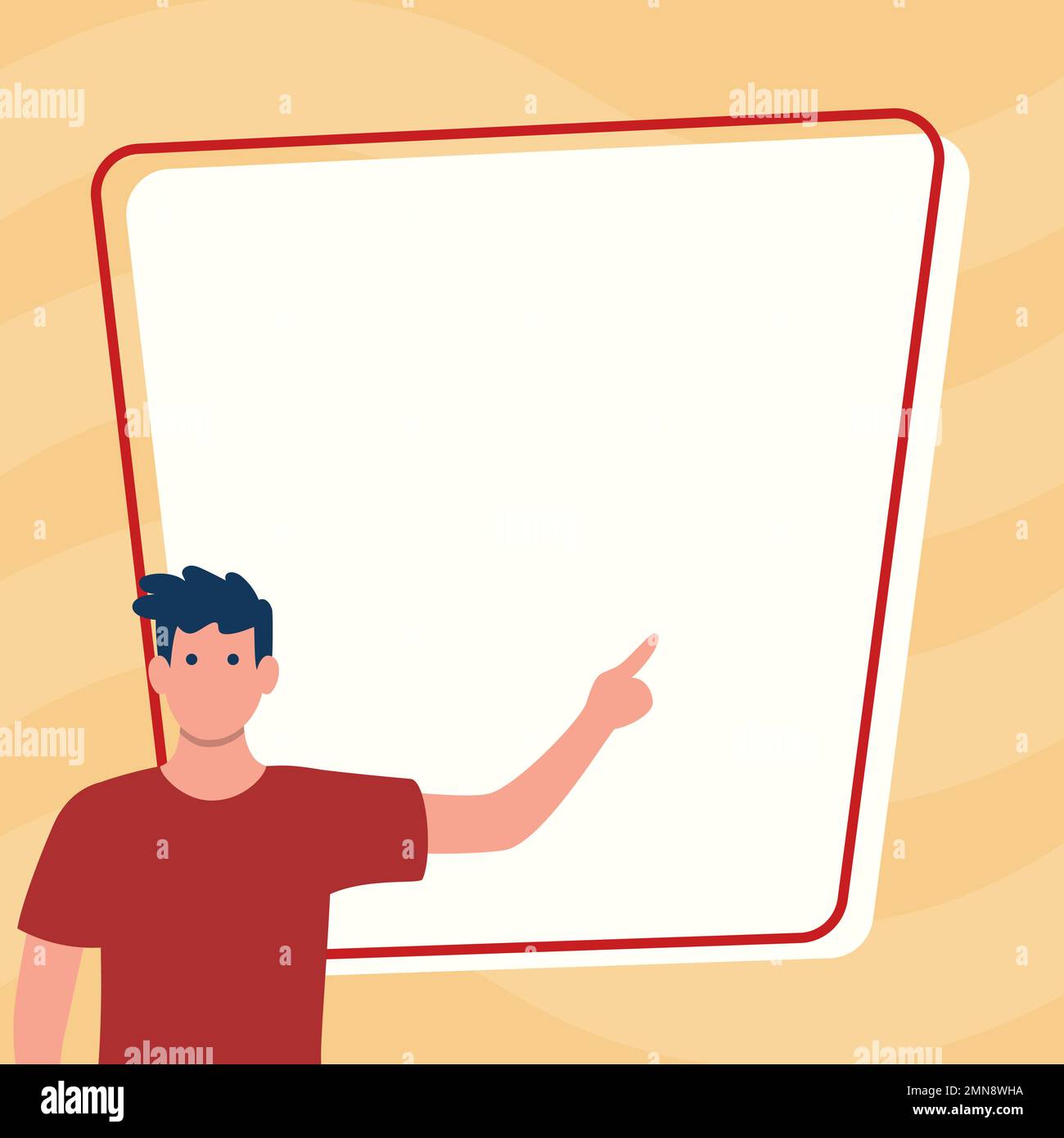 Presentator shows important information on whiteboard. Man show main ...