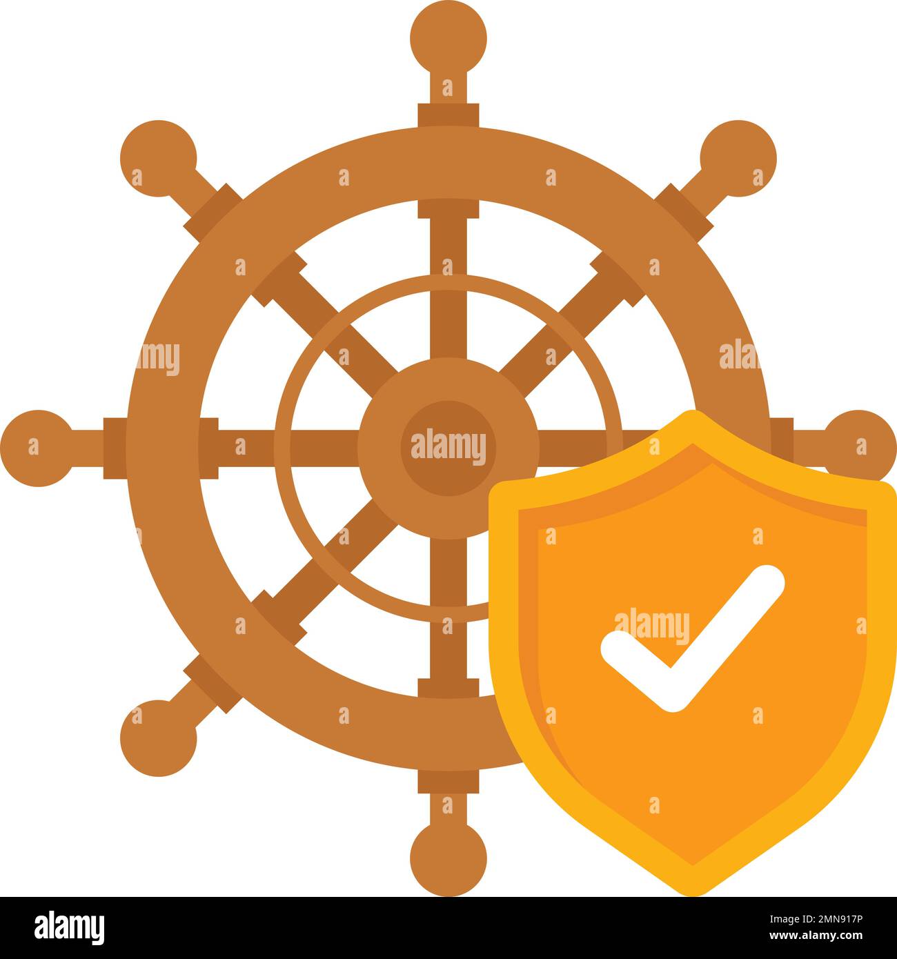 Admiralty law stock illustration, Yacht Insurance Vector Icon Design ...