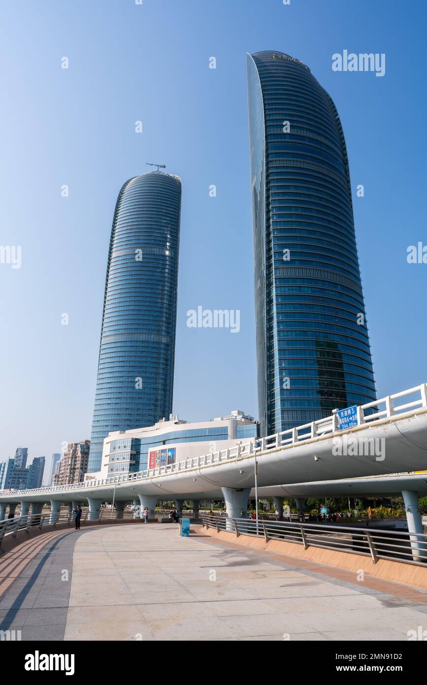 Xiamen shimao channel building Stock Photo - Alamy