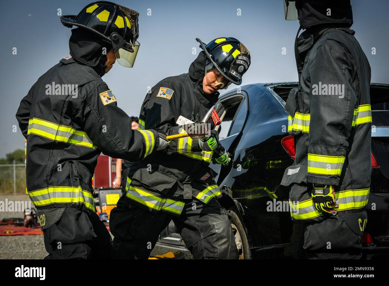 USAG Humphreys firefighters participate in a vehicle extraction ...