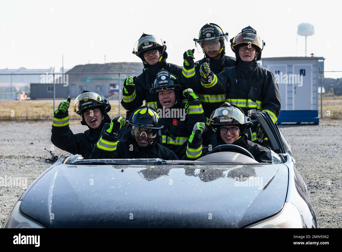 The U.S. Army Garrison Humphreys command team poses for a group photo ...