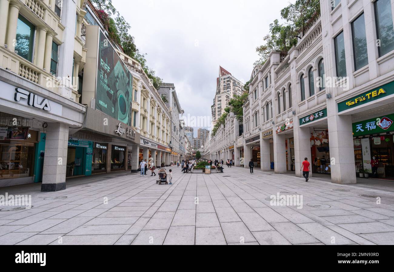 Xiamen zhongshan road pedestrian street Stock Photo - Alamy
