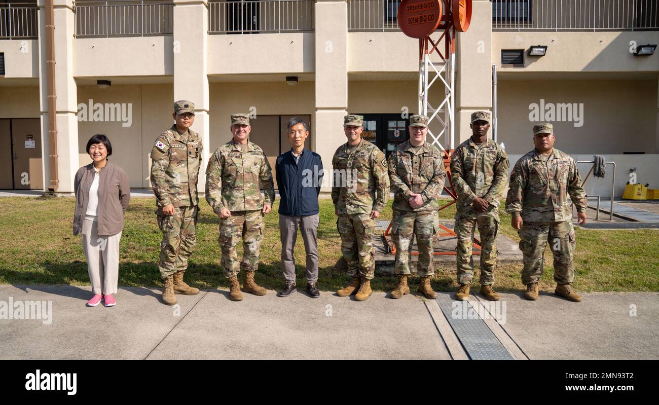 The command team from 311th Signal Command, which included Brig. Gen ...