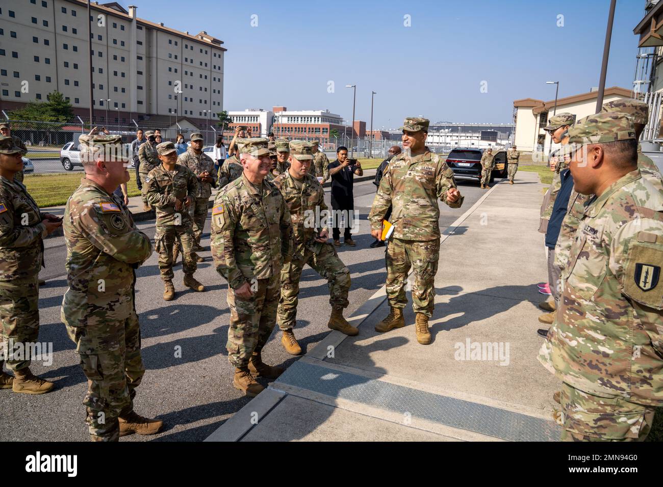 The command team from 311th Signal Command, which included Brig. Gen ...