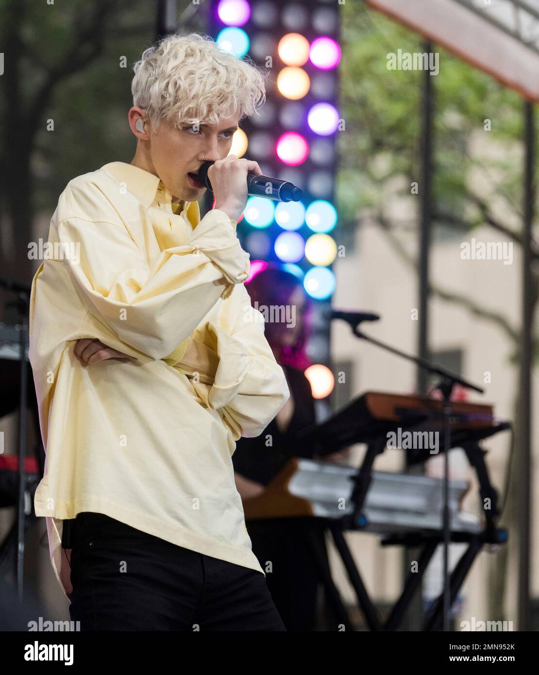 Troye Sivan performs on NBC's Today show at Rockefeller Plaza on Monday ...
