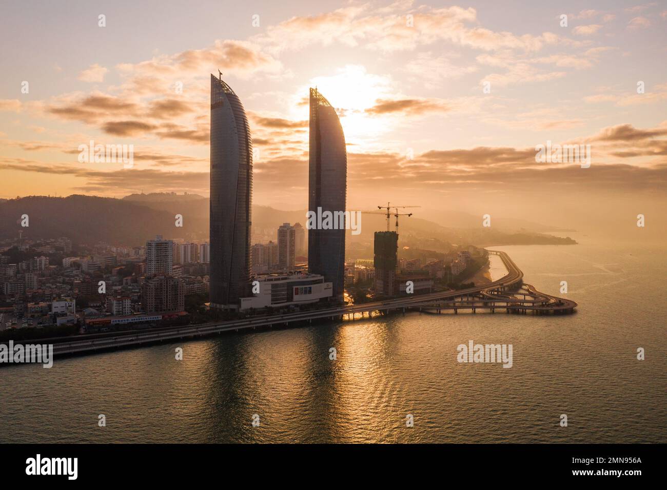 Xiamen shimao channel building Stock Photo - Alamy