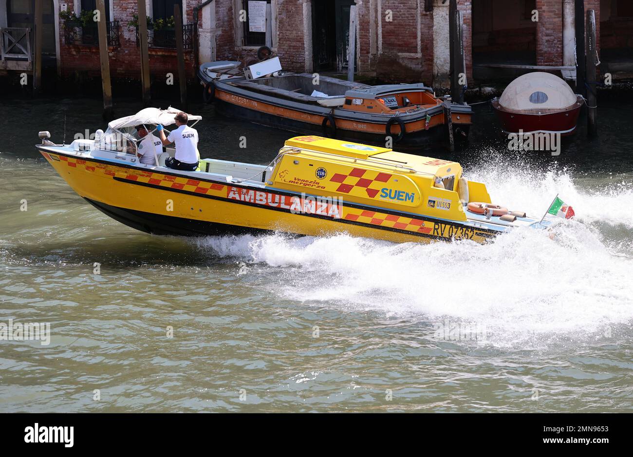 Water ambulance in Venice Stock Photo - Alamy