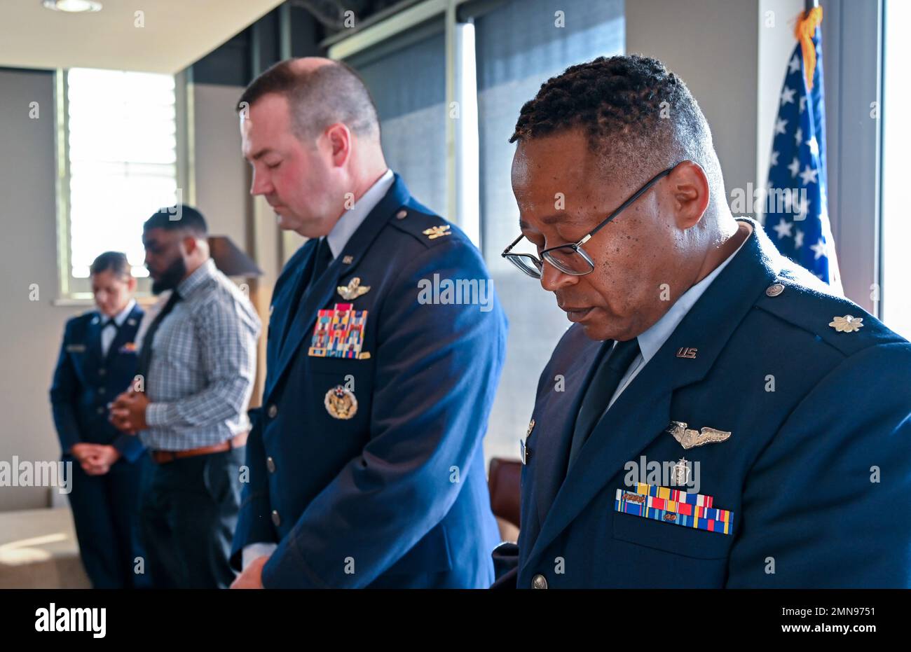 Lt. Col. Alvin Bradford, 507th Medical Squadron commander, promotes to ...