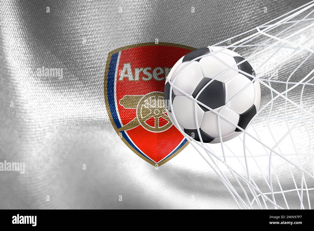 Arsenal f c flag hi-res stock photography and images - Alamy