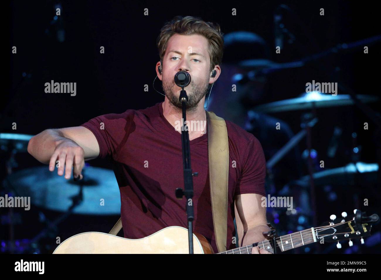 Brandon Lay performs during the Trip Around The Sun Tour at Mercedes ...