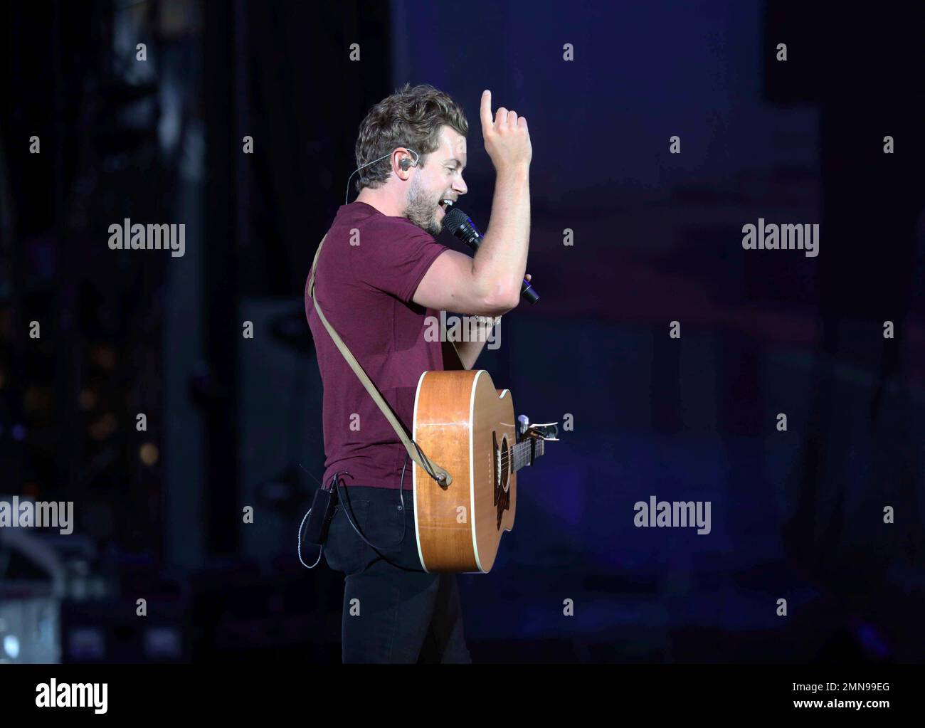 Brandon Lay performs during the Trip Around The Sun Tour at Mercedes ...