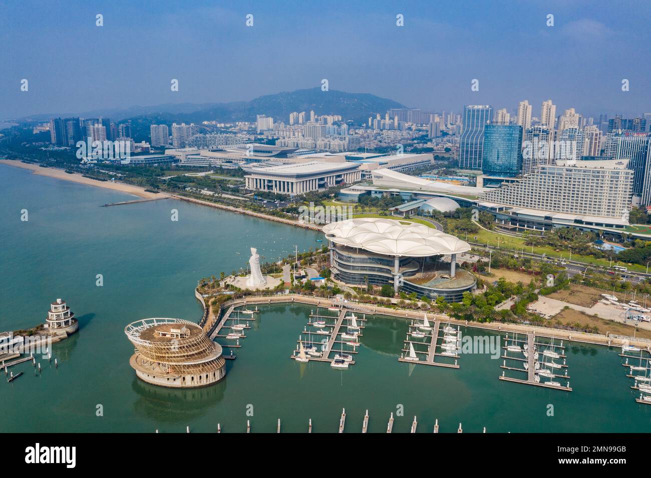 Have a bird's eye view of xiamen whole Stock Photo - Alamy