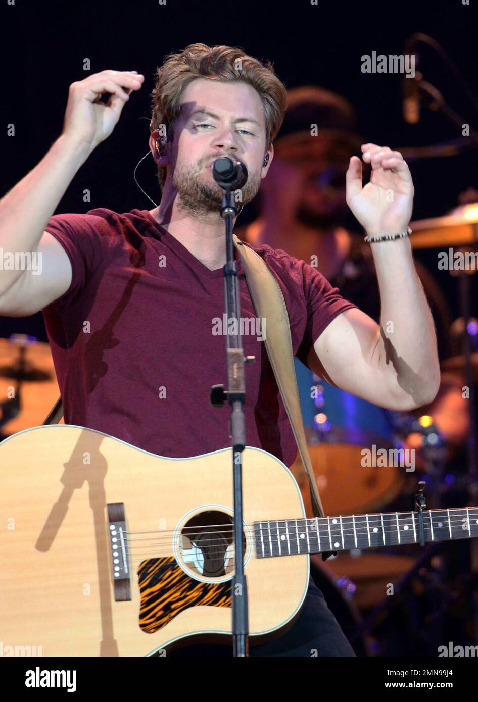 Brandon Lay performs during the Trip Around The Sun Tour at Mercedes ...