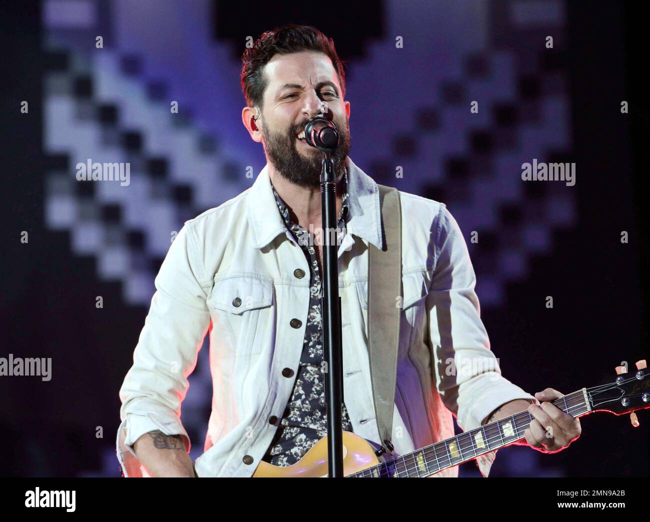 Matthew Ramsey with Old Dominion performs during the Trip Around The ...