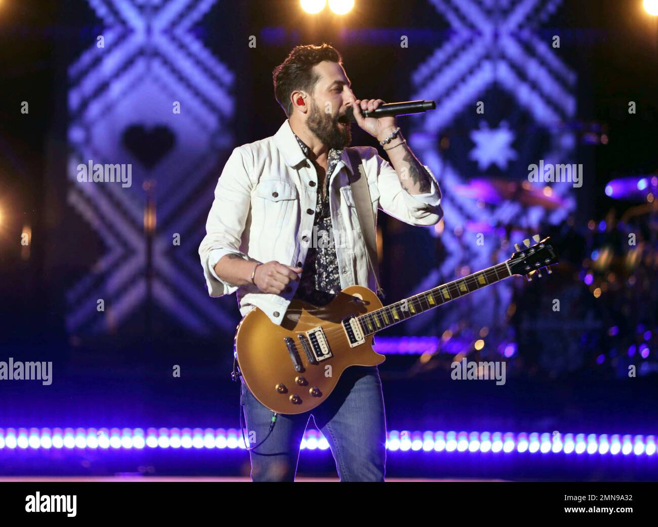 Matthew Ramsey with Old Dominion performs during the Trip Around The ...