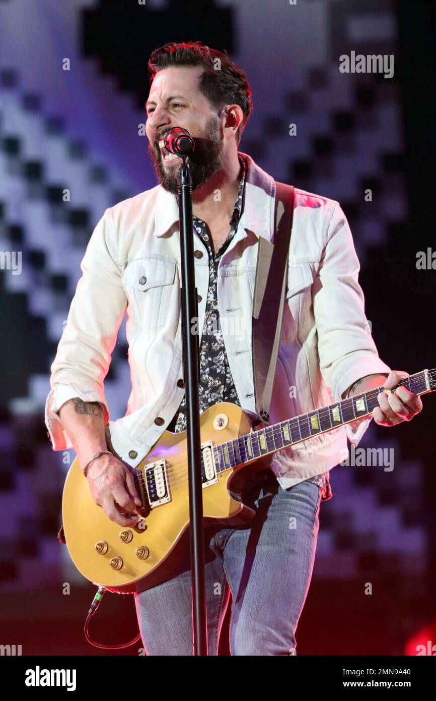 Matthew Ramsey with Old Dominion performs during the Trip Around The ...